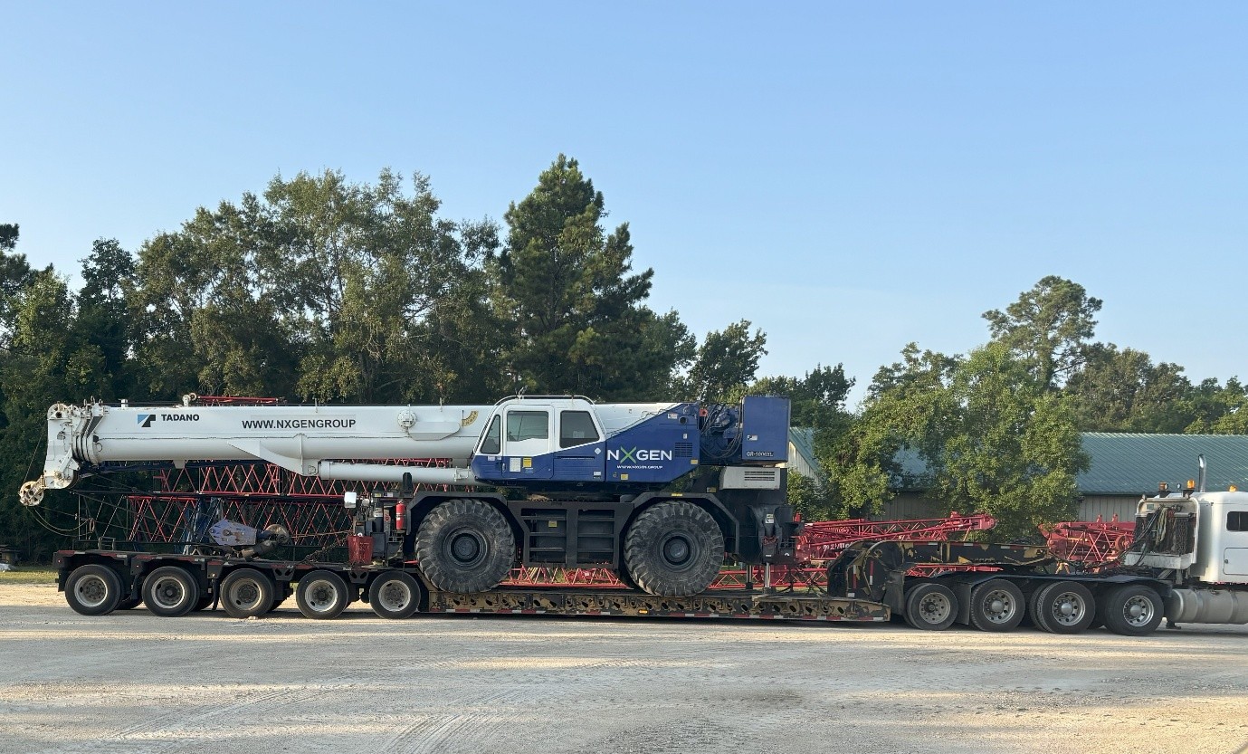 100Te Tadano RT Crane joins mobilisation - NXGEN Group